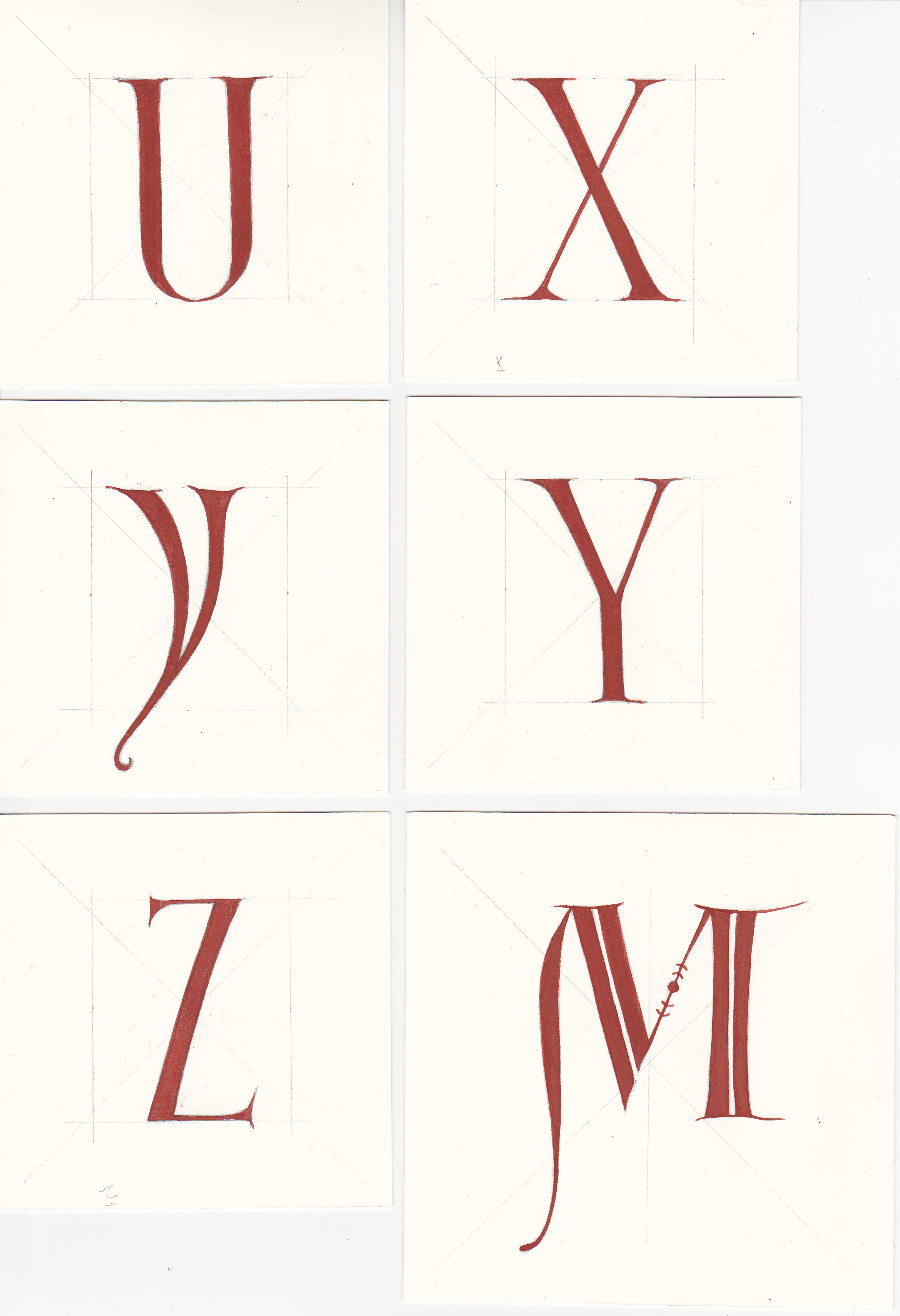 romanesque lettering | Icon Diploma Student