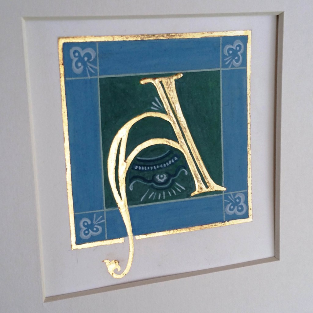 Lettering for Western Iconography | Icon Diploma Student